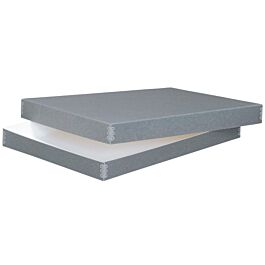 Perma/Dur Barrier Board Newspaper Storage Boxes, Blue/Gray