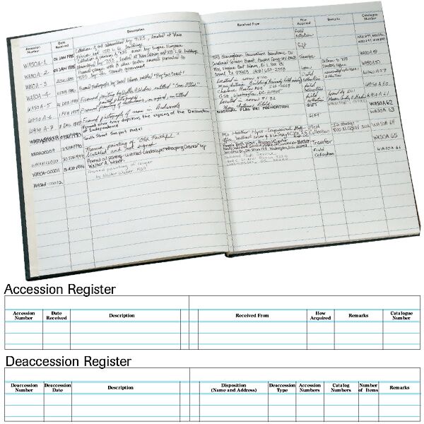 Accession and Deaccession Registers