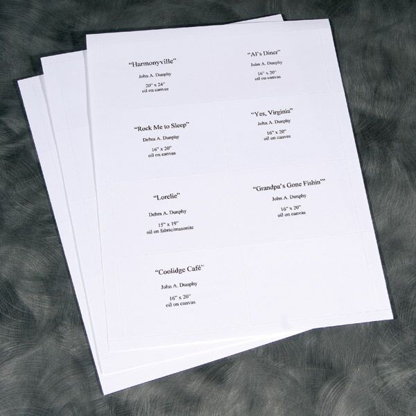 Desk Top Gallery Labels