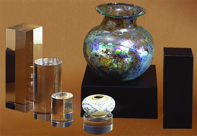 Display Case Accessories | Bases & stands, base liners & tapes, humidi