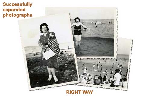 Separating Photographs That Stick Together